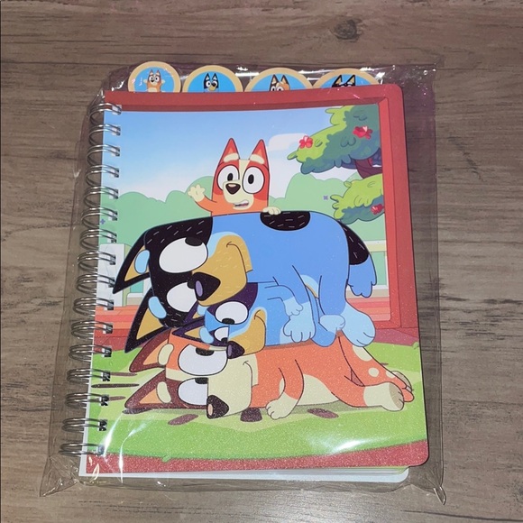 Disney | Office | Bluey Spiral Tabbed Notebook | Poshmark